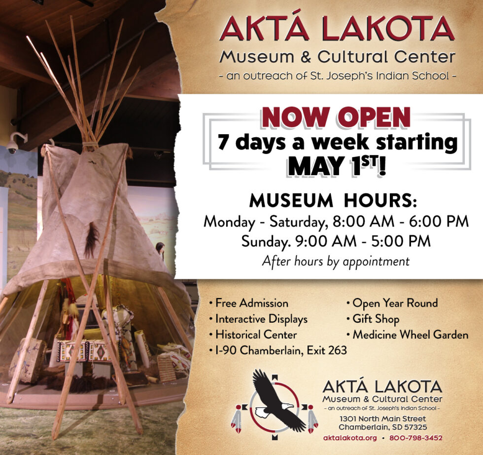 Summer Hours Begin May 1st : Aktá Lakota Museum & Cultural Center
